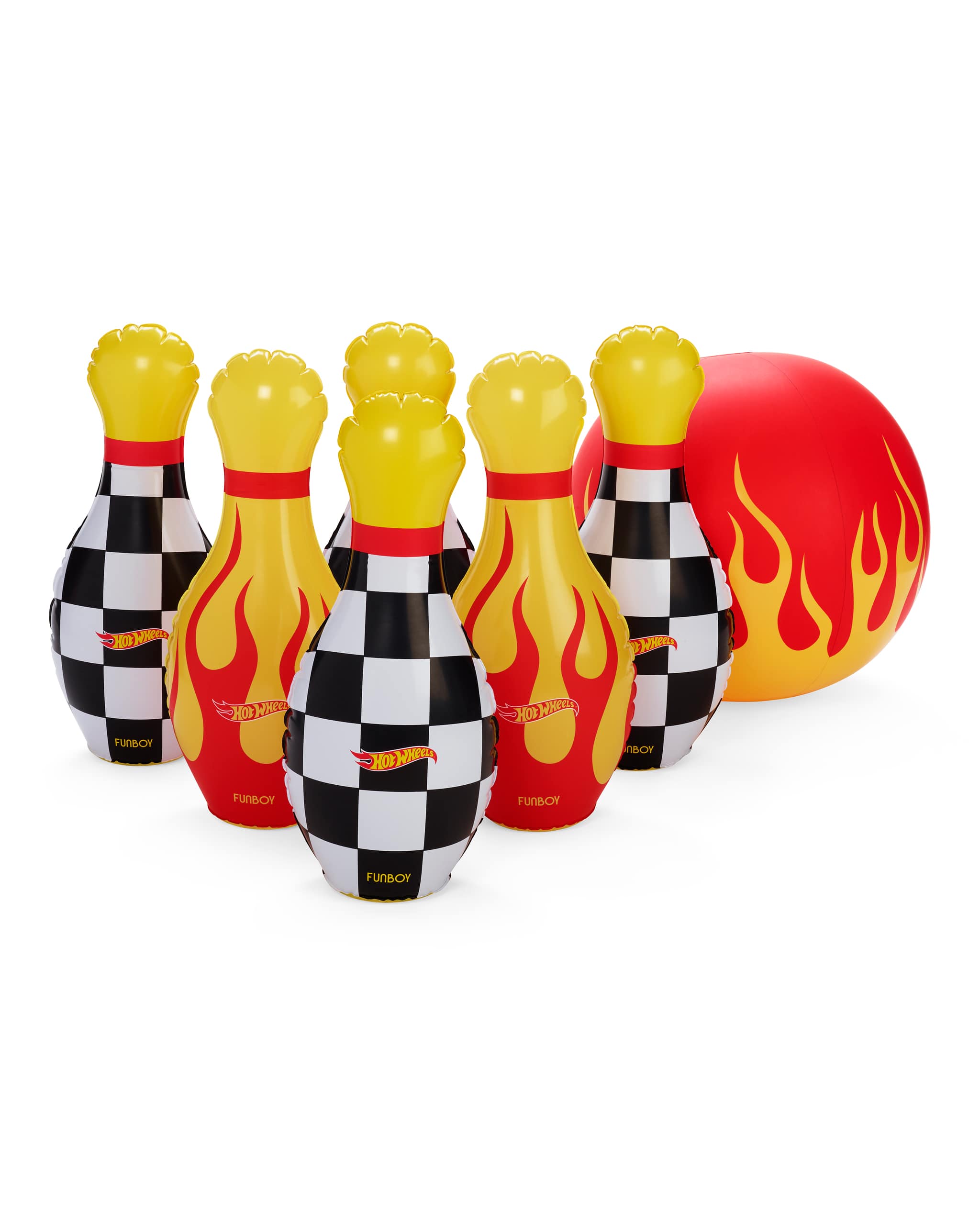 FUNBOY x Hot Wheels Checkered Flame Backyard Bowling Set – Gabrielle's ...