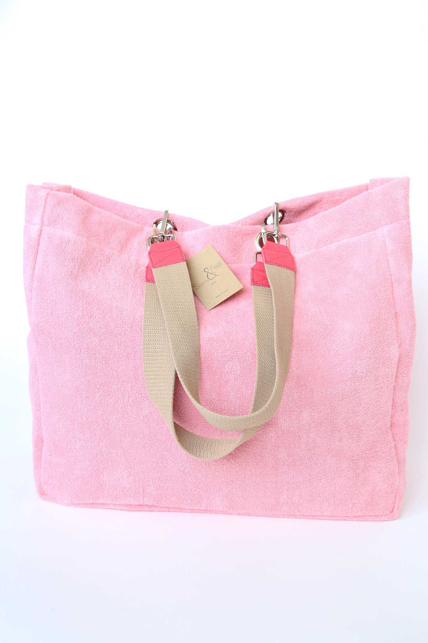 Solid Terry Plastic Lined Tote - Assorted | Gabrielle's Biloxi