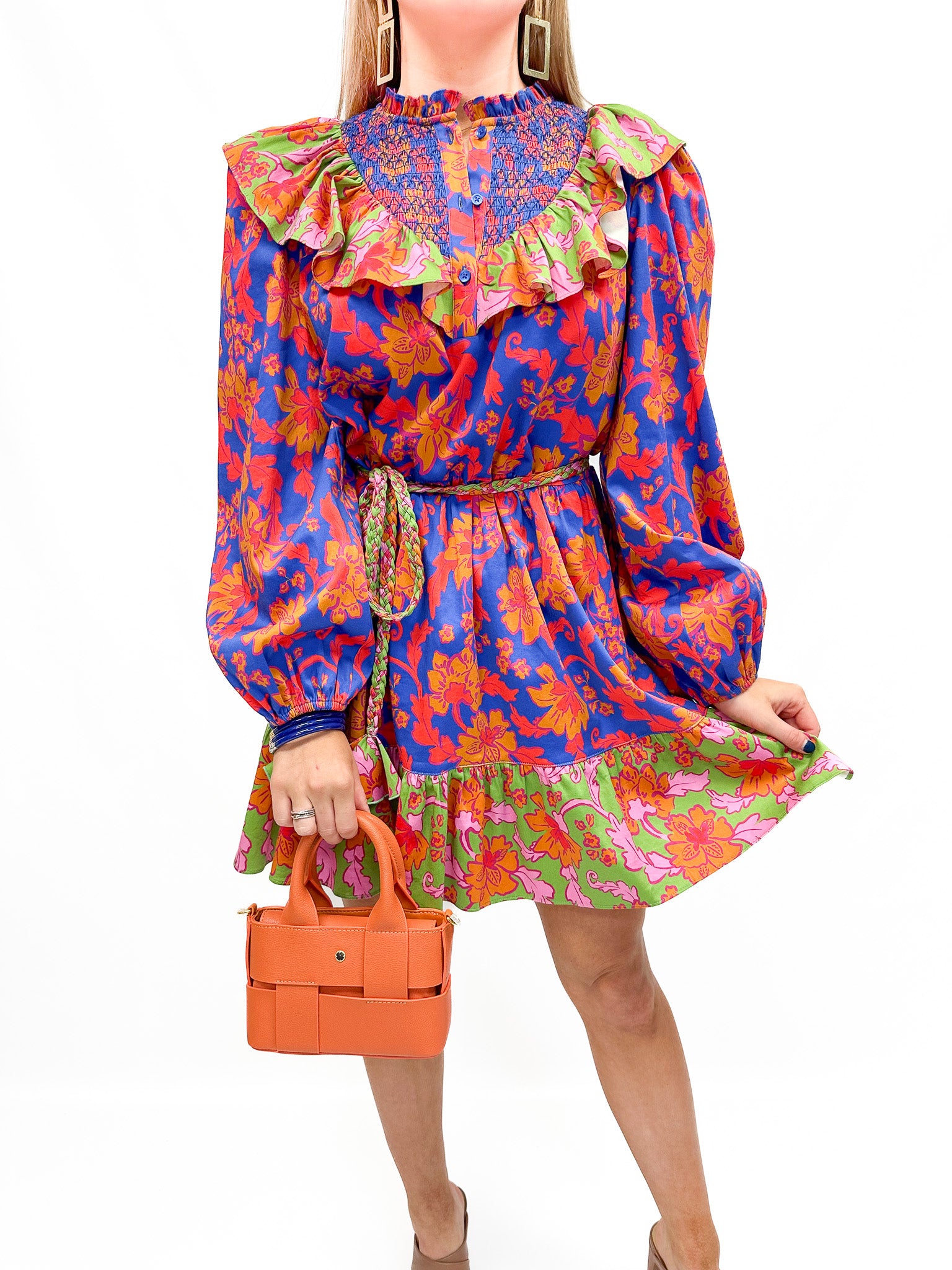 Alden Adair Sutton Dress - Cobalt Tea Garden | Gabrielle's Biloxi
