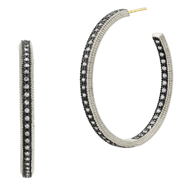 Freida Rothman Classic Hoop Earrings - Medium | Gabrielle's – Gabrielle ...