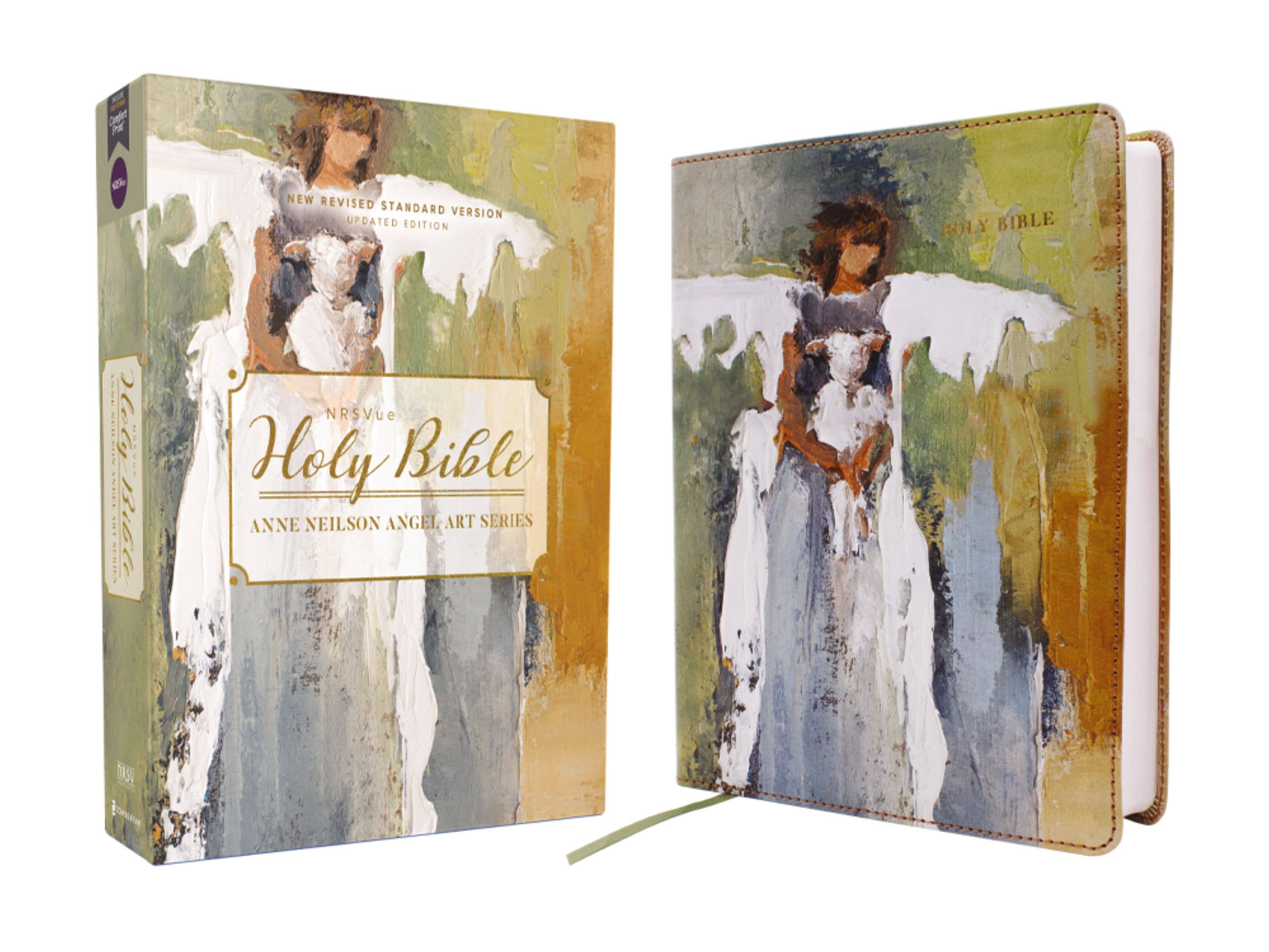 Nrsvue Holy Bible Anne Neilson Angel Art Leathersoft – Gabrielle's Biloxi