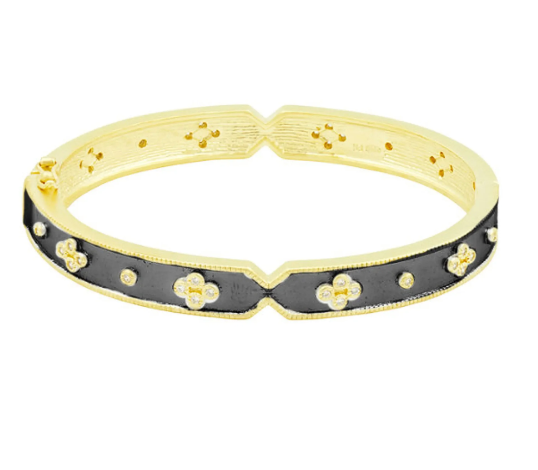Frieda Rothman Iconic Clover Hinge Bangle | Gabrielle's Biloxi