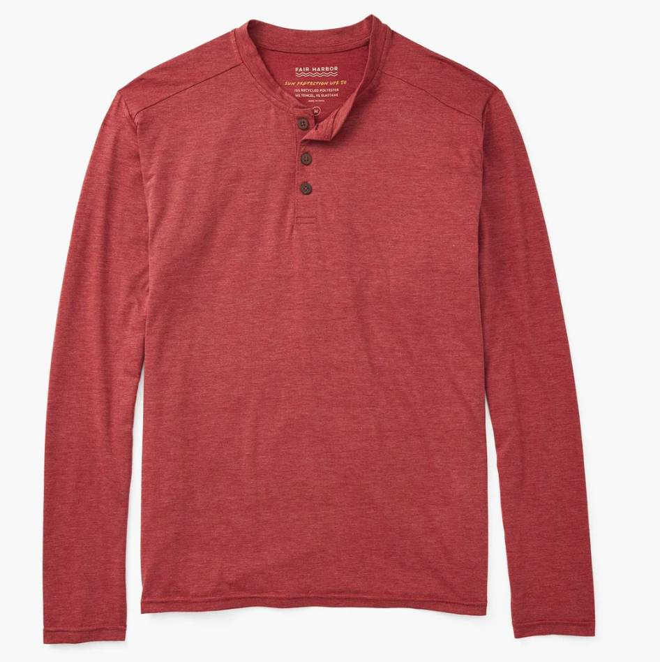 Fair Harbor Seabreeze Henley - Washed Red | Gabrielle's Biloxi