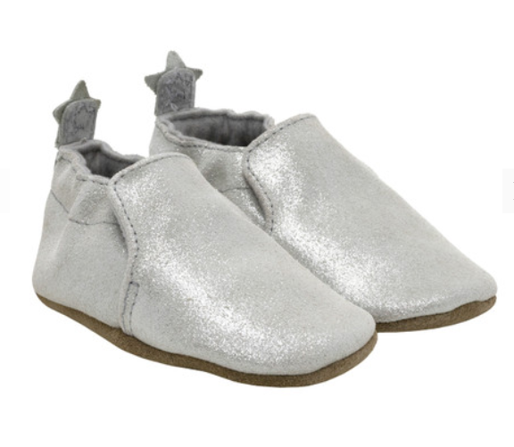 Robeez Pretty Pearl Soft Sole Silver Iridescent Girls | Gabrielle's Biloxi